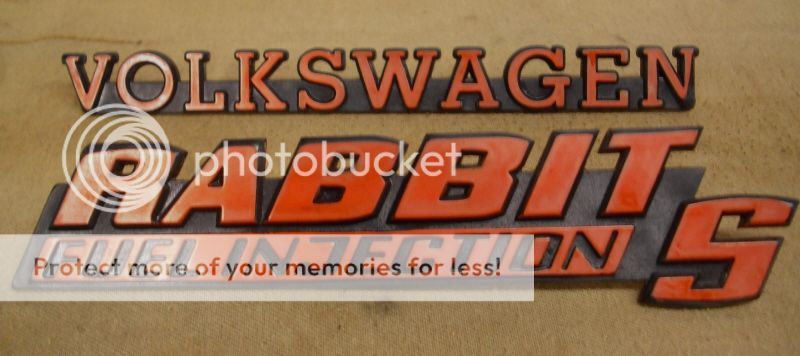 Rabbit S Emblems | VW Vortex - Volkswagen Forum