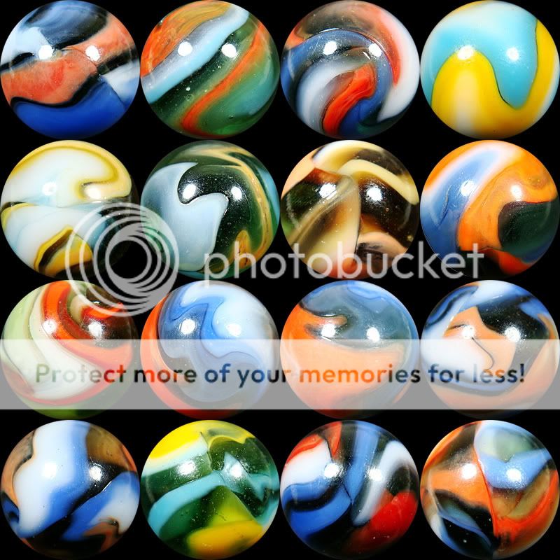 Peltier Multi Colored Rainbo's VS NLR's - ALL ABOUT MARBLES