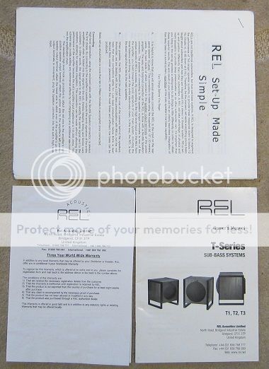 SOLD: FS: REL T2 compact powered subwoofer and SignalCable high-level ...